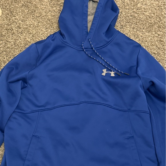 Under Armour | Jackets & Coats | Under Armour Royal Blue Fleece Hoodie ...